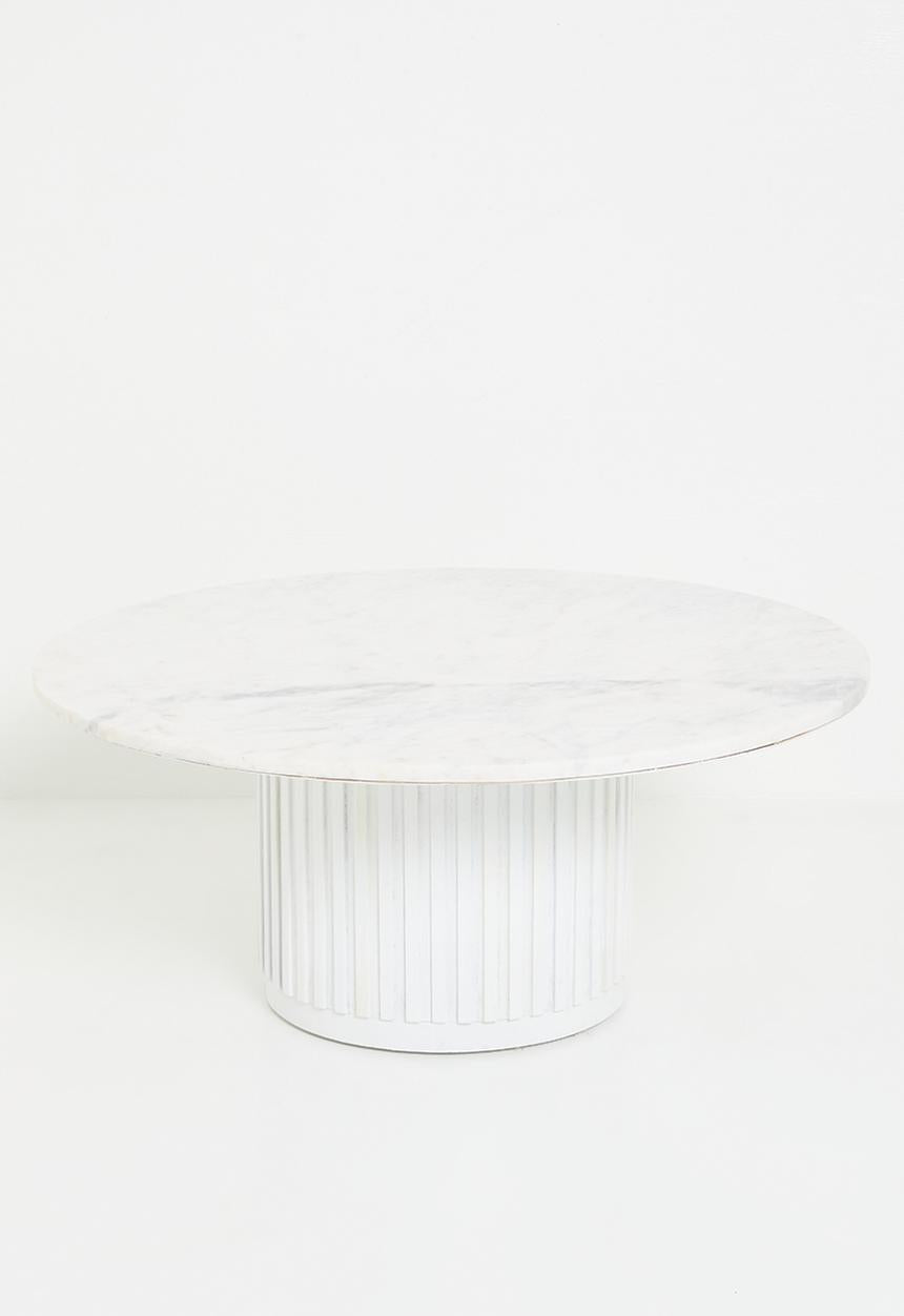 Maya marble and wood table – Off The Floor